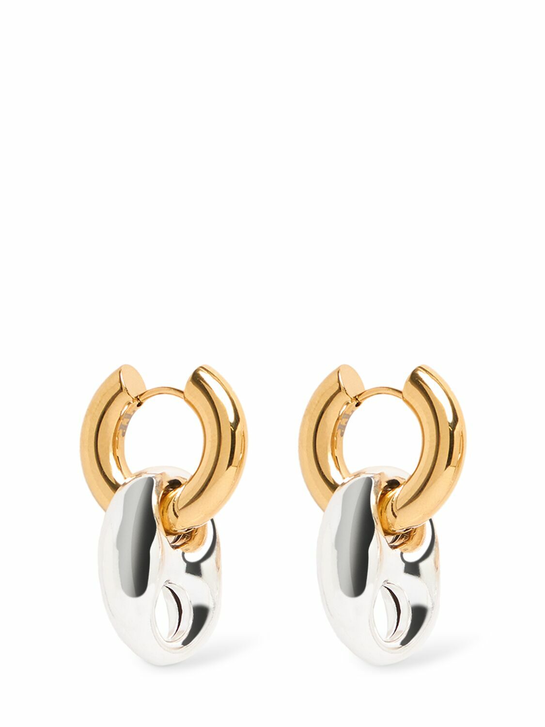 TIMELESS PEARLY Chain Hoop Earrings Timeless Pearly