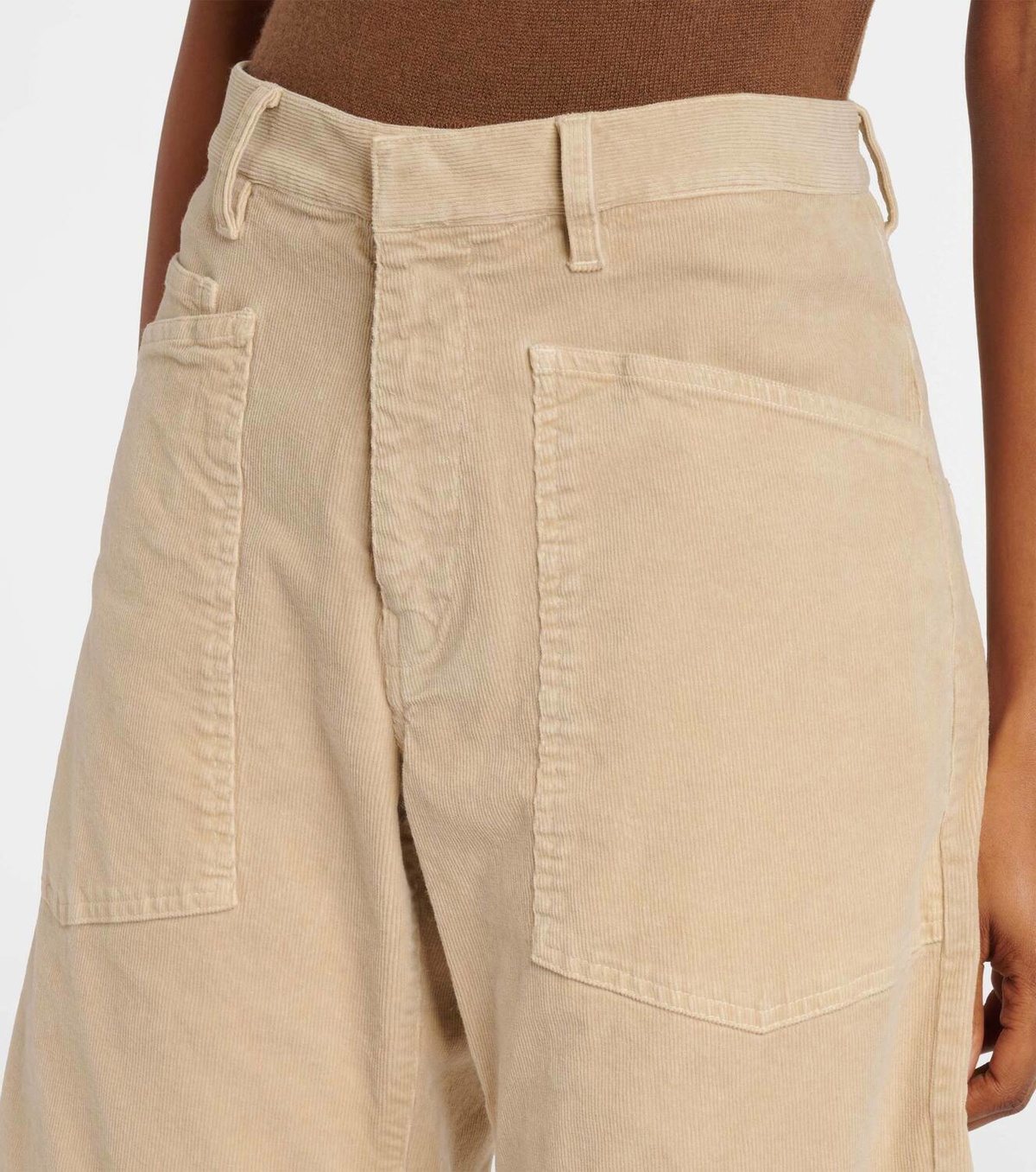 Nili Lotan Shon mid-rise corduroy tapered pants Nili Lotan