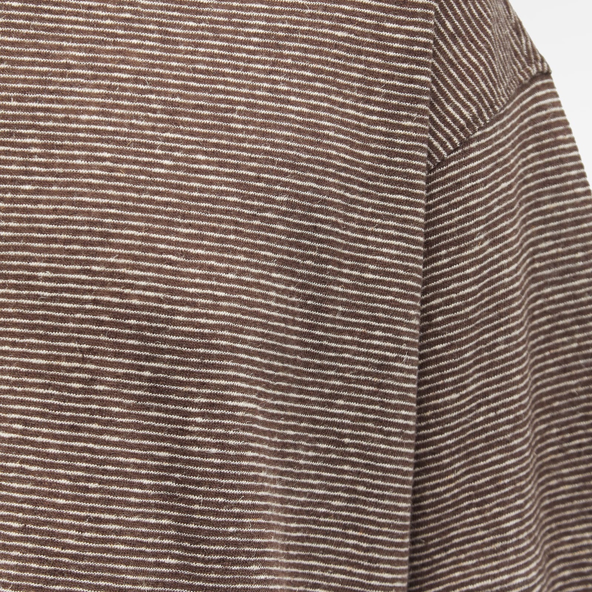 YMC Men's Triple Stripe T-Shirt in Brown-Ecru YMC