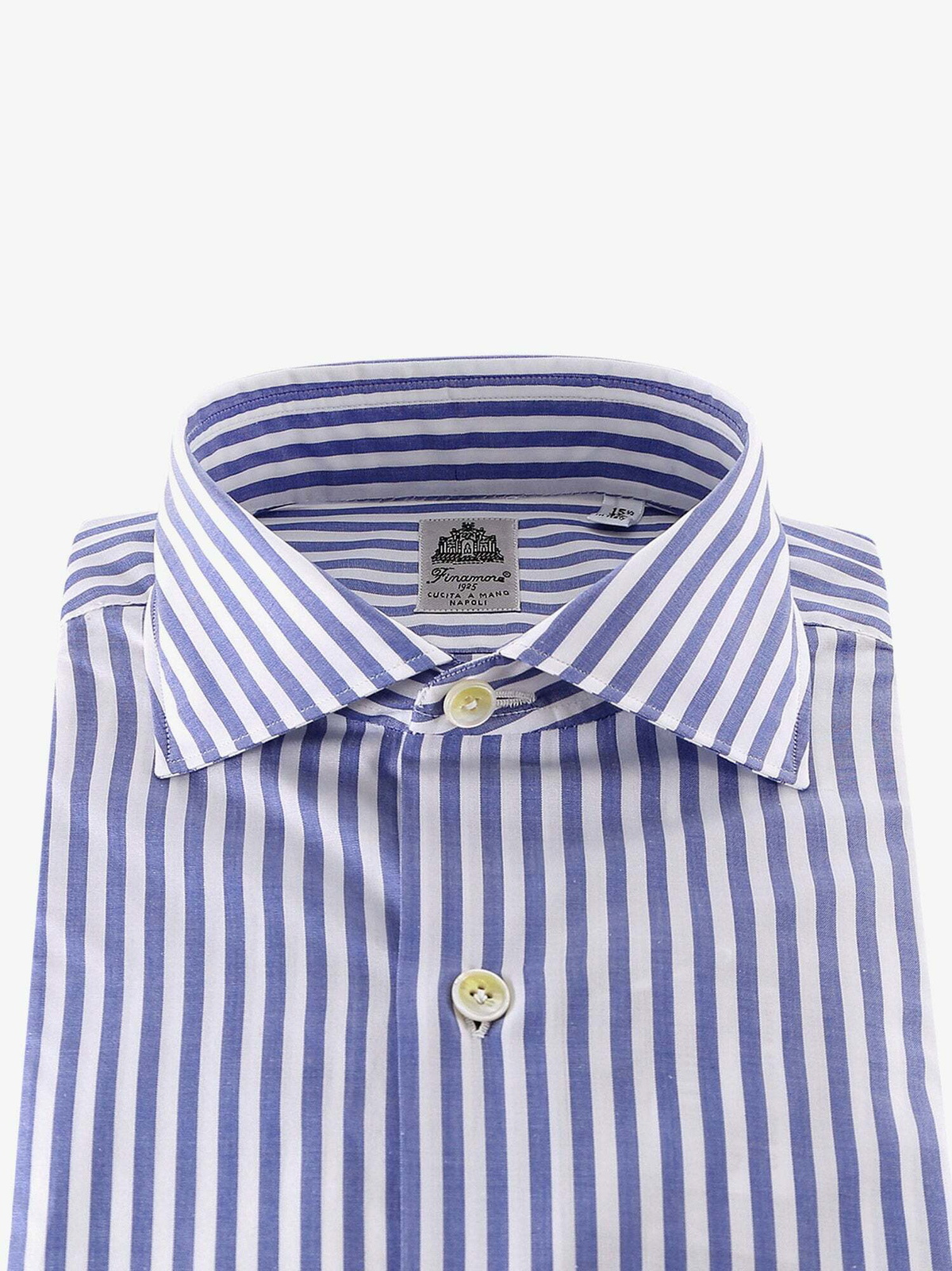 Finamore Shirt Blue Mens Finamore 1925