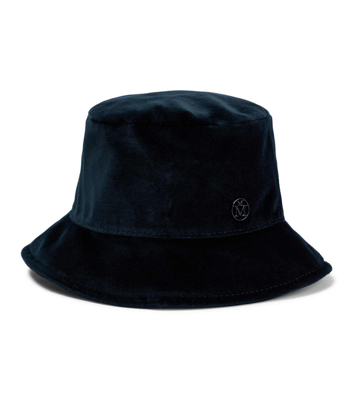 Maison Michel - Logo cotton velvet bucket hat Maison Michel