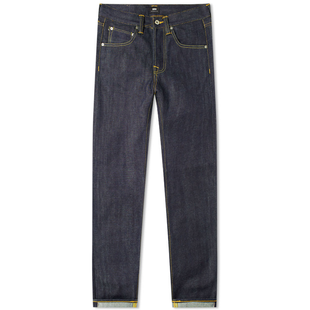 Edwin ED-55 Regular Tapered Jean Unwashed 14oz Red Selvedge Edwin
