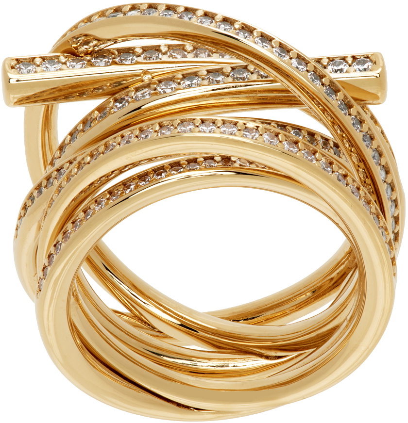Ferragamo Gold Gancini Ring Salvatore Ferragamo