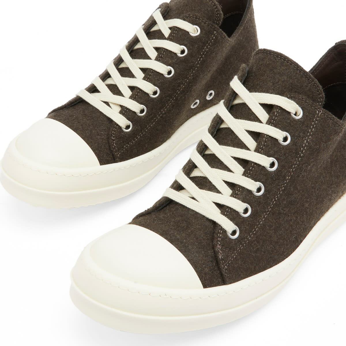 Rick Owens Women's Low Sneakers in Brown Rick Owens