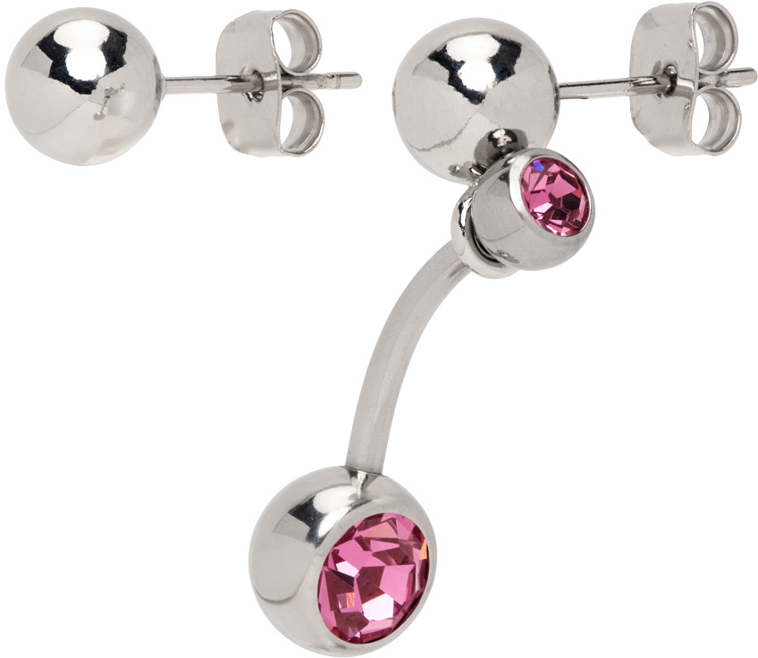 Justine Clenquet Silver Jess Earrings Justine Clenquet