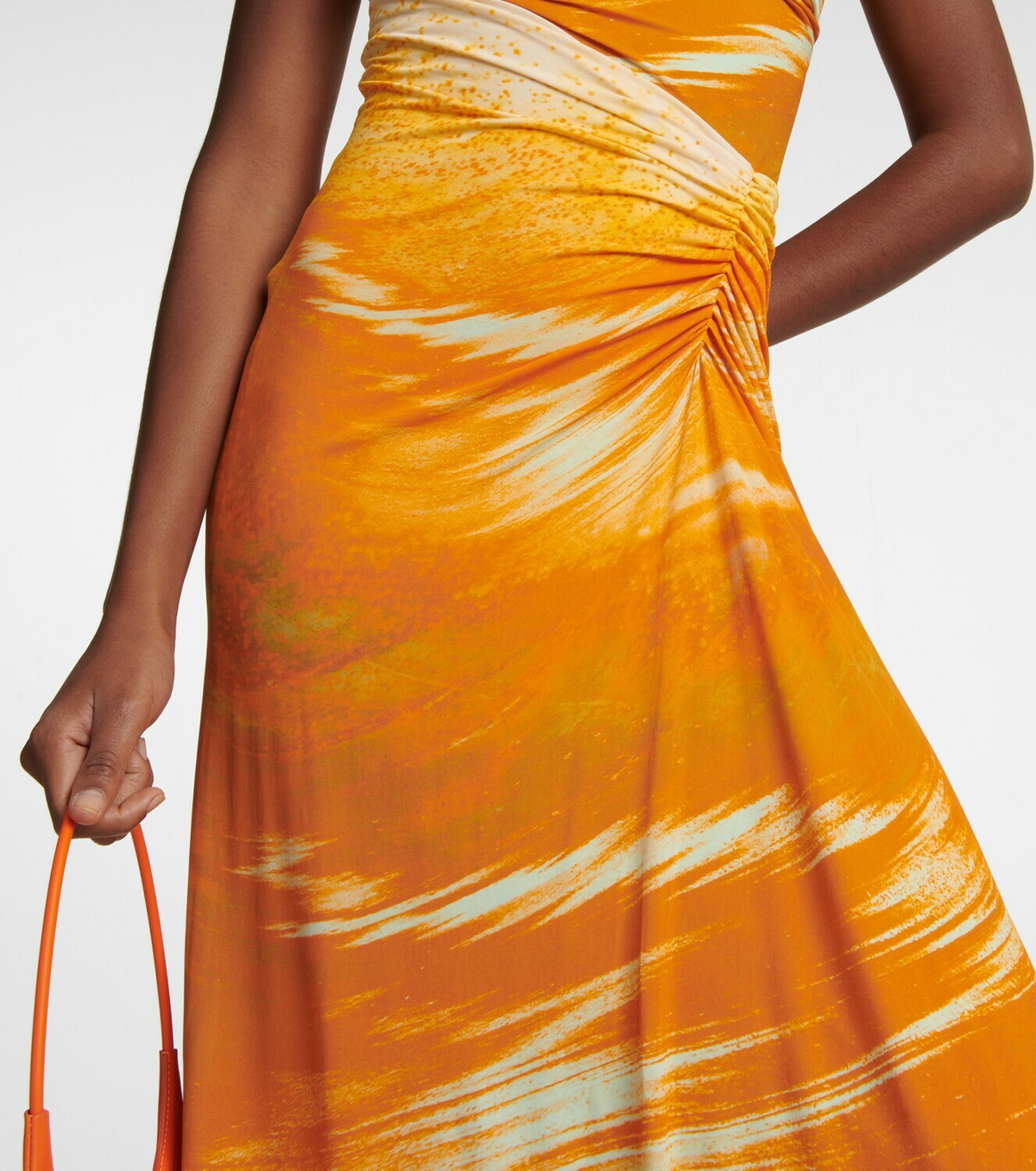 Simkhai - Printed ruched maxi dress Simkhai