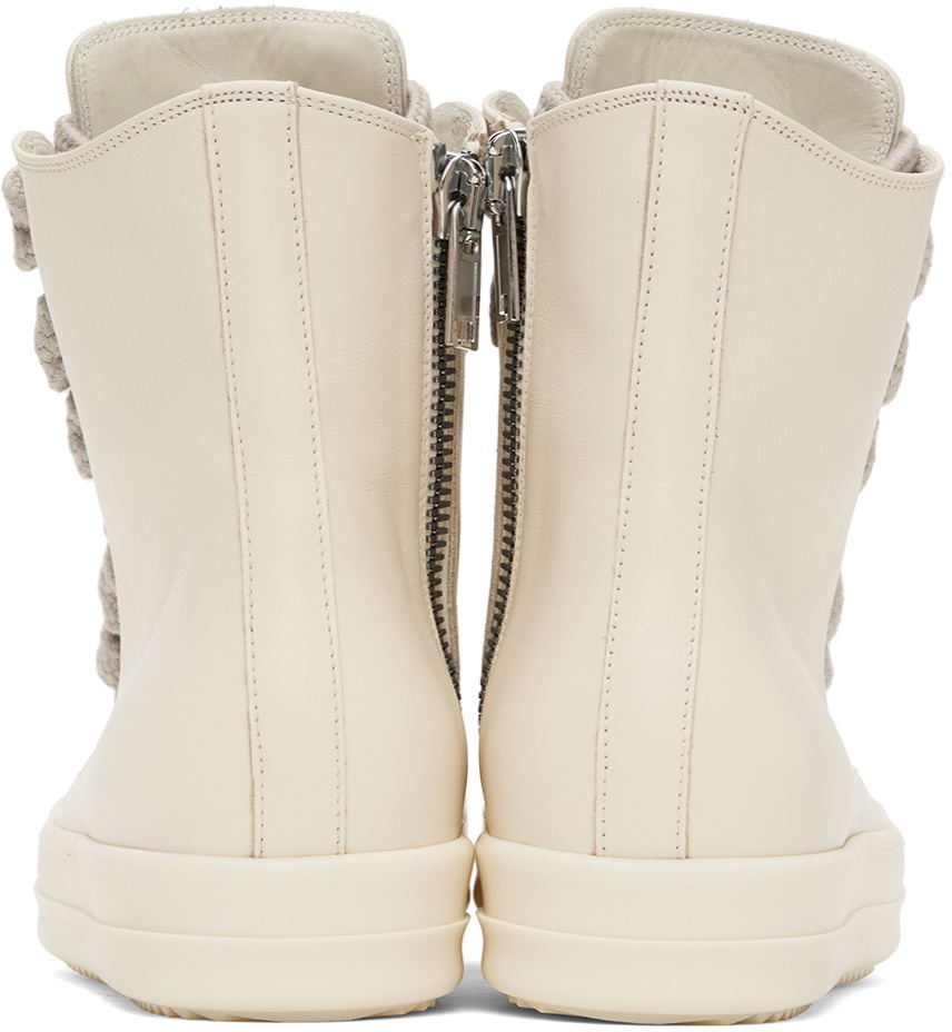 Rick Owens Off-White Jumbo Laced Sneakers Rick Owens Rick Owens Off-White Jumbo Laced Sneakers Rick Owens
