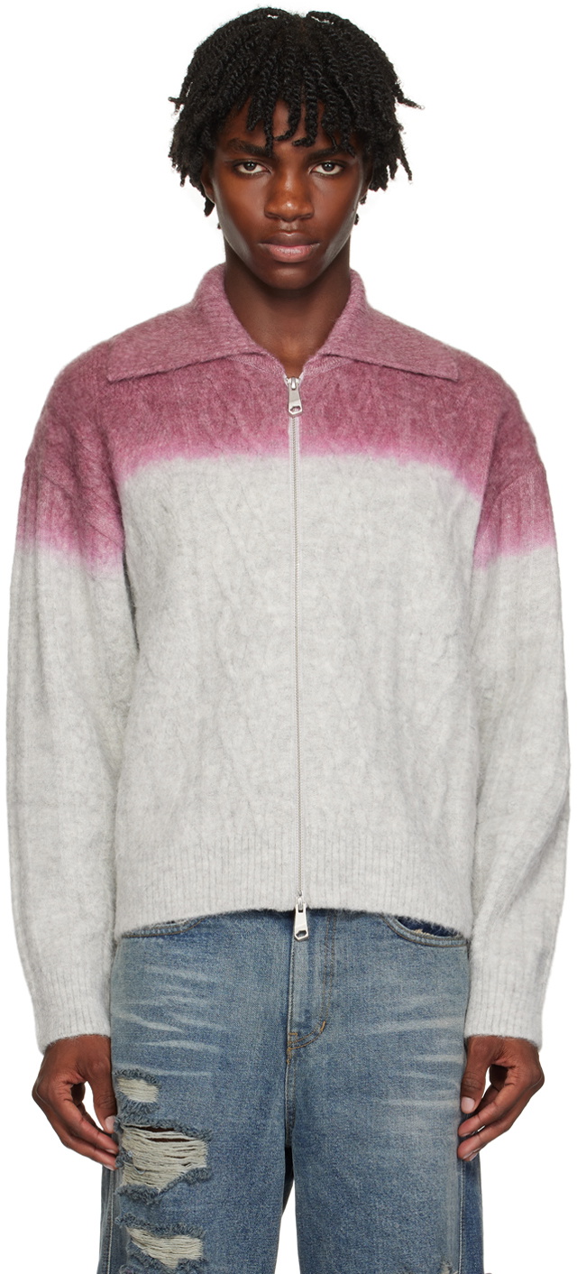 ADER error Gray Gradient Sweater ADER error