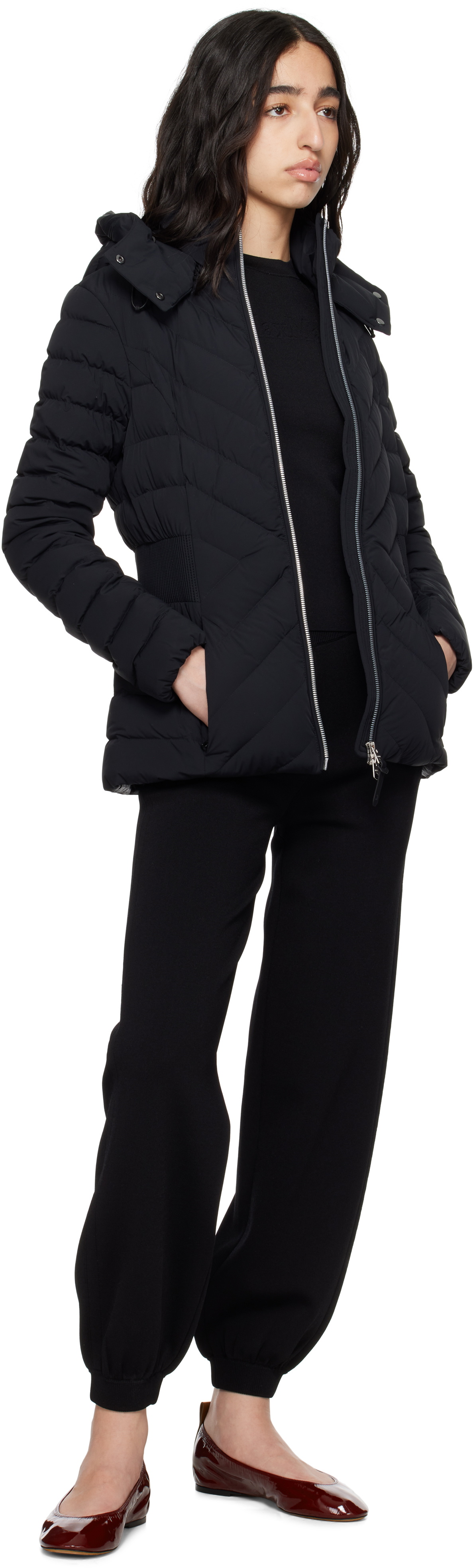 MACKAGE Black Idalee Hooded Light Down Jacket Mackage