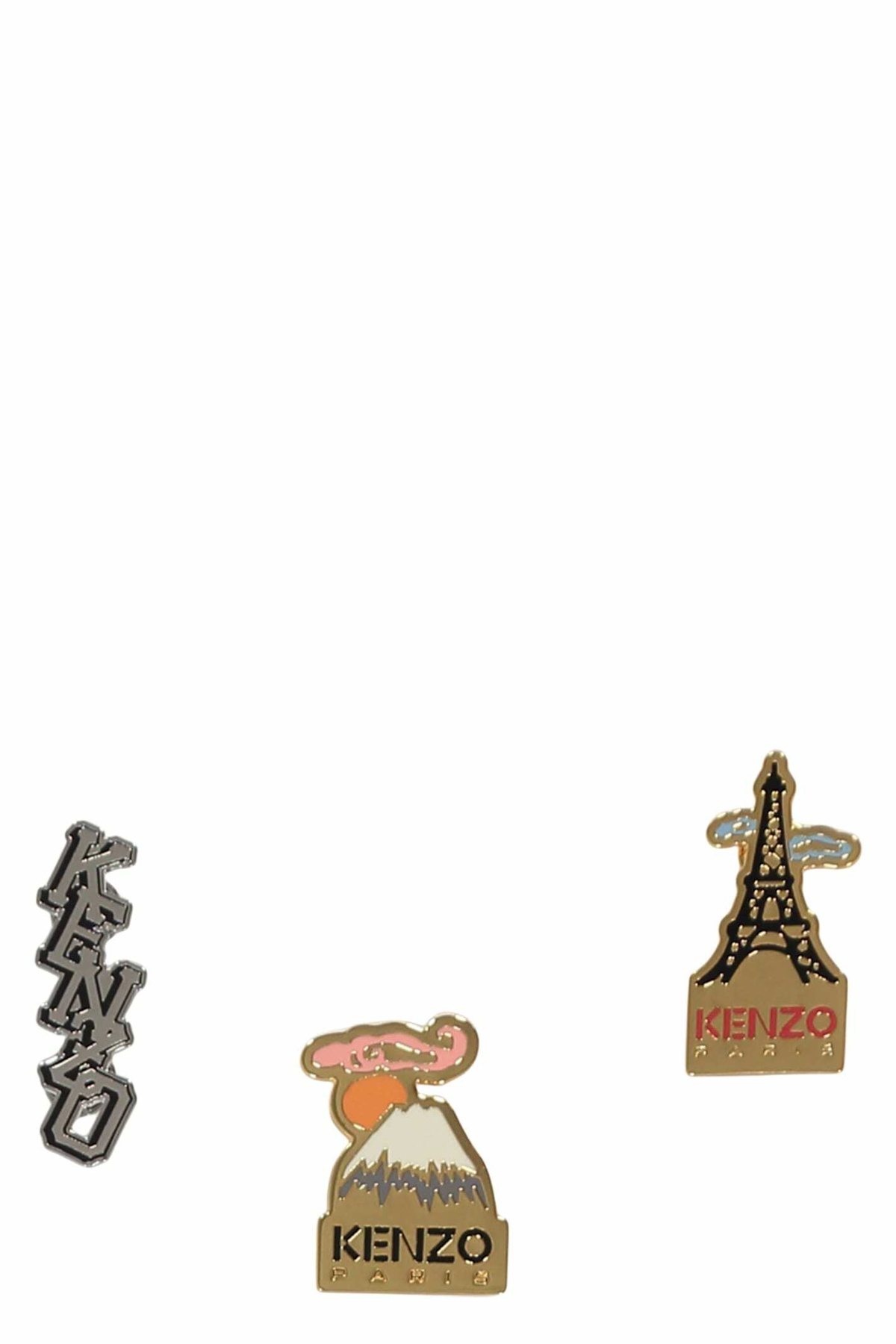 Kenzo Set Of 3 Pins Kenzo