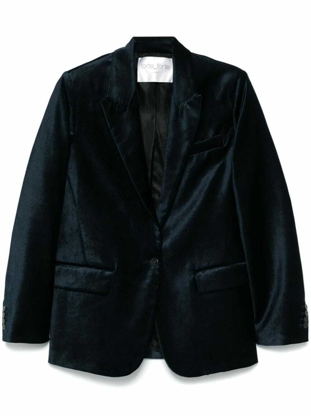 FORTE FORTE - Velvet Single-breasted Jacket Forte Forte