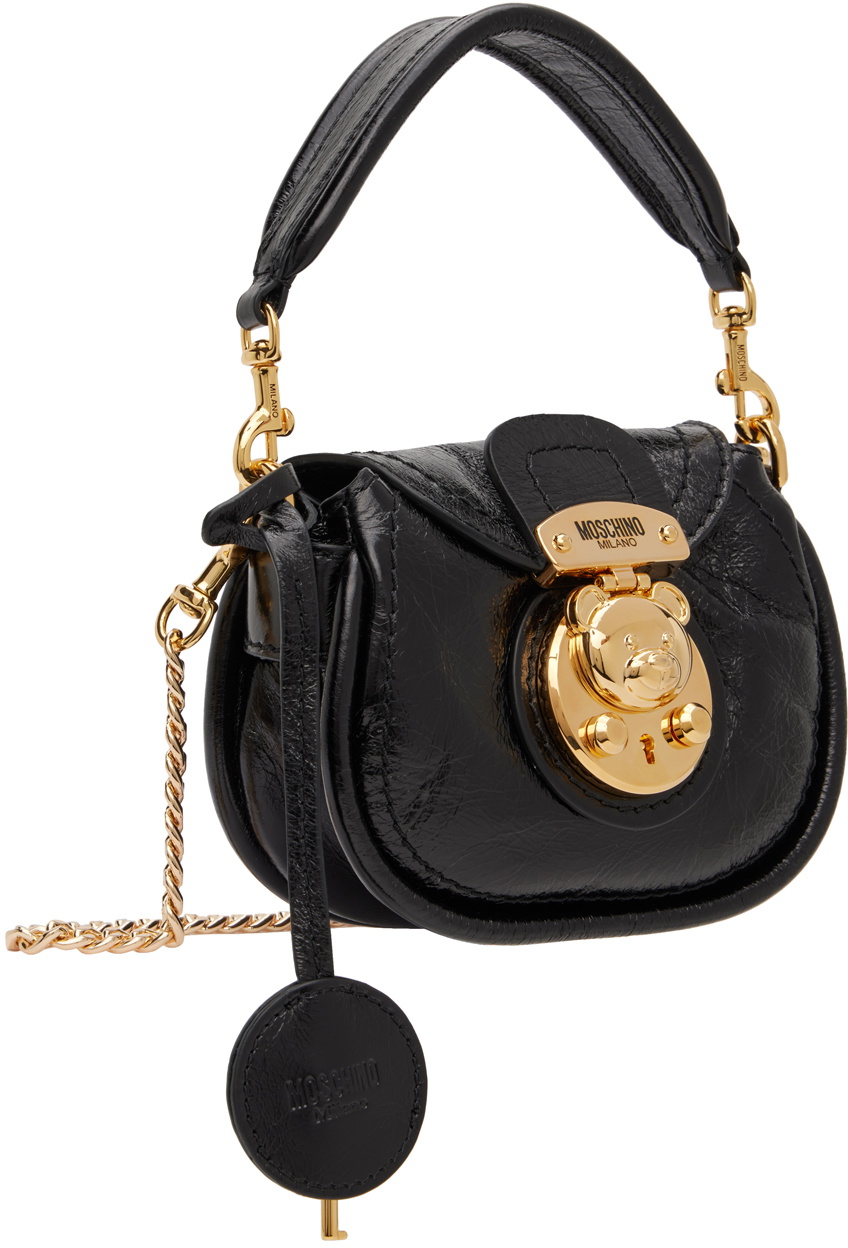 Moschino Black Teddy Lock Bag Moschino