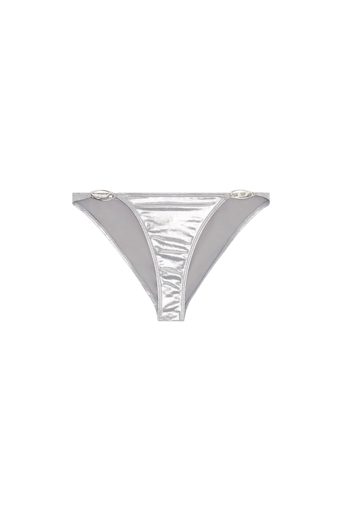 Diesel Metallic bikini briefs with logo plaques - Panties Womens in ...