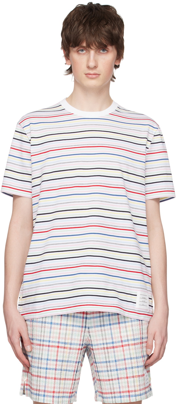 Thom Browne Multicolor Striped T-Shirt Thom Browne