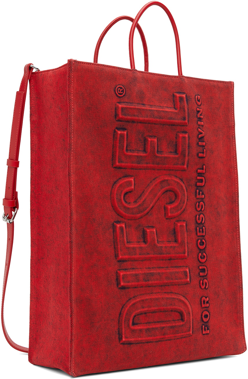 Diesel Red DSL 3D Tote Diesel