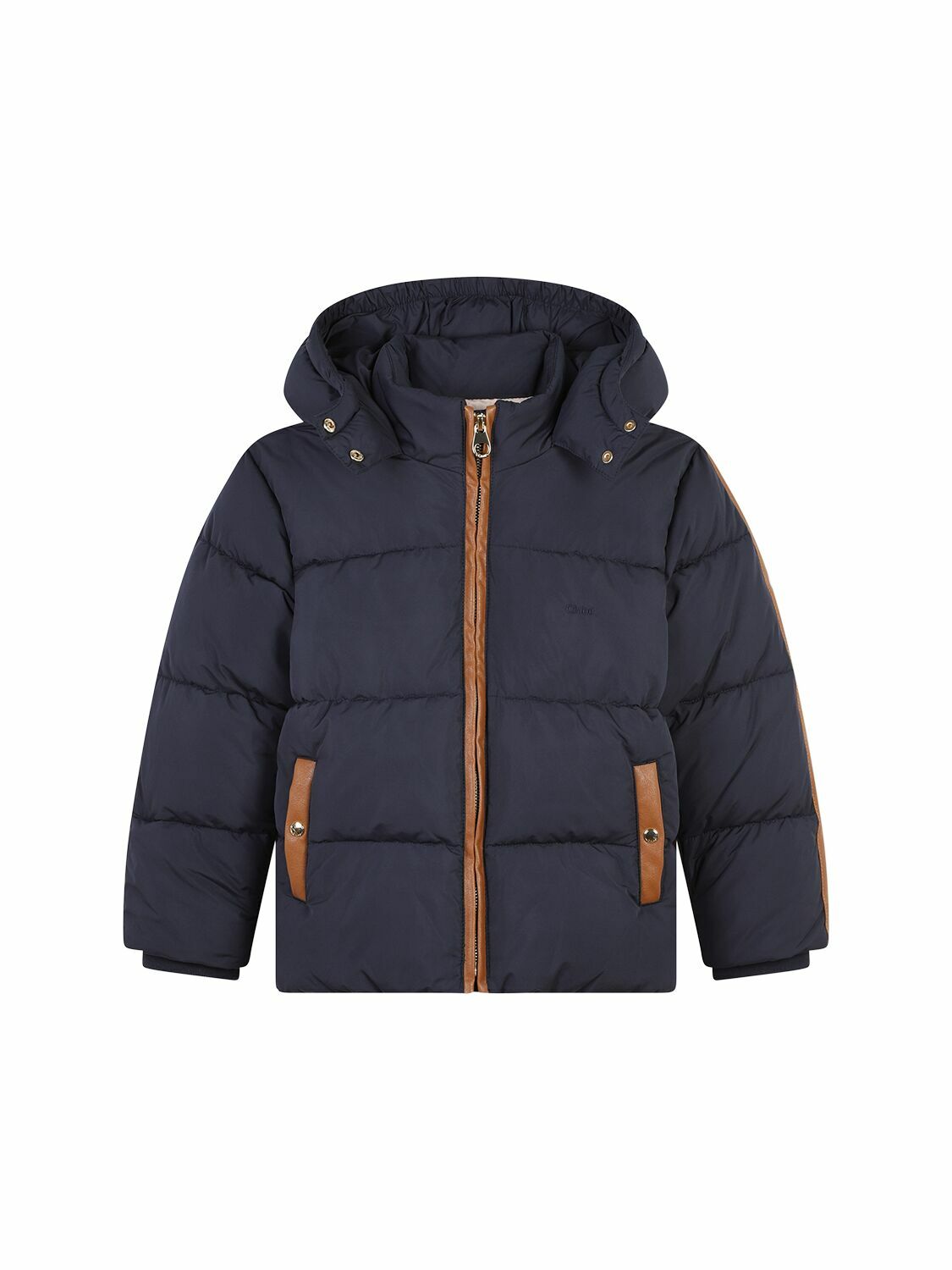 CHLOÉ Hooded Poly Puffer Jacket Chloe