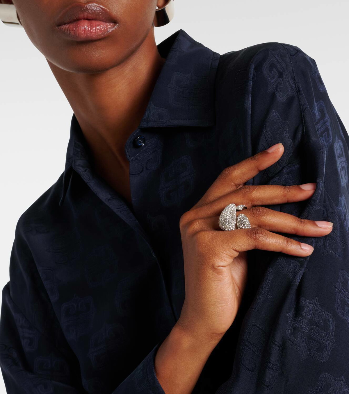 Givenchy Feline crystal-embellished ring Givenchy