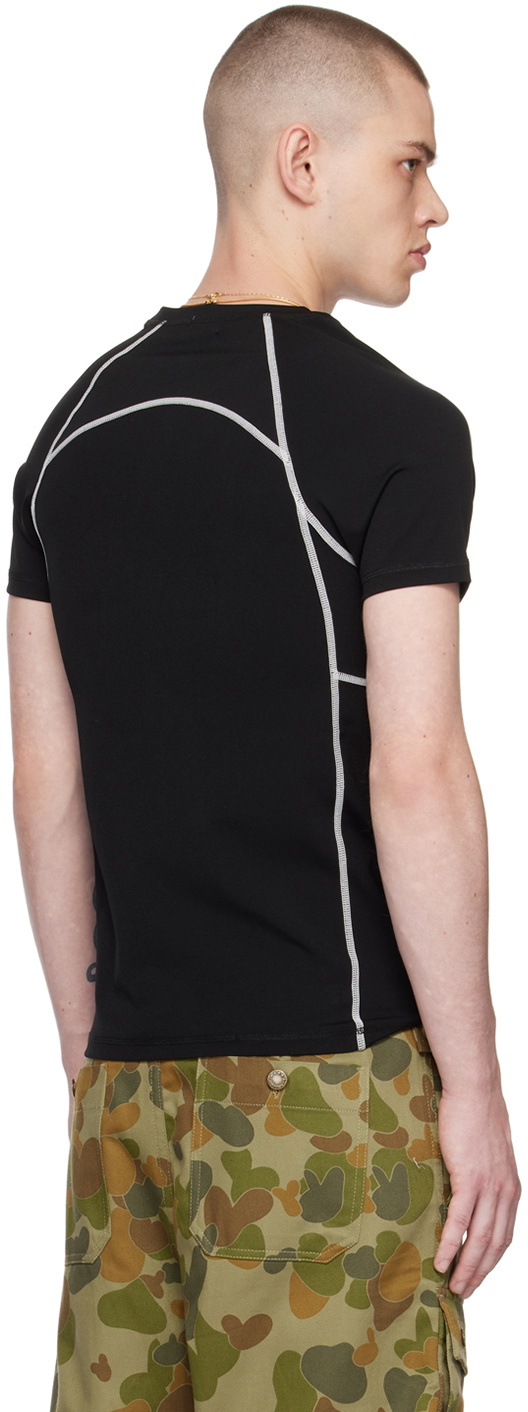 Raga Malak Black Raglan T-Shirt