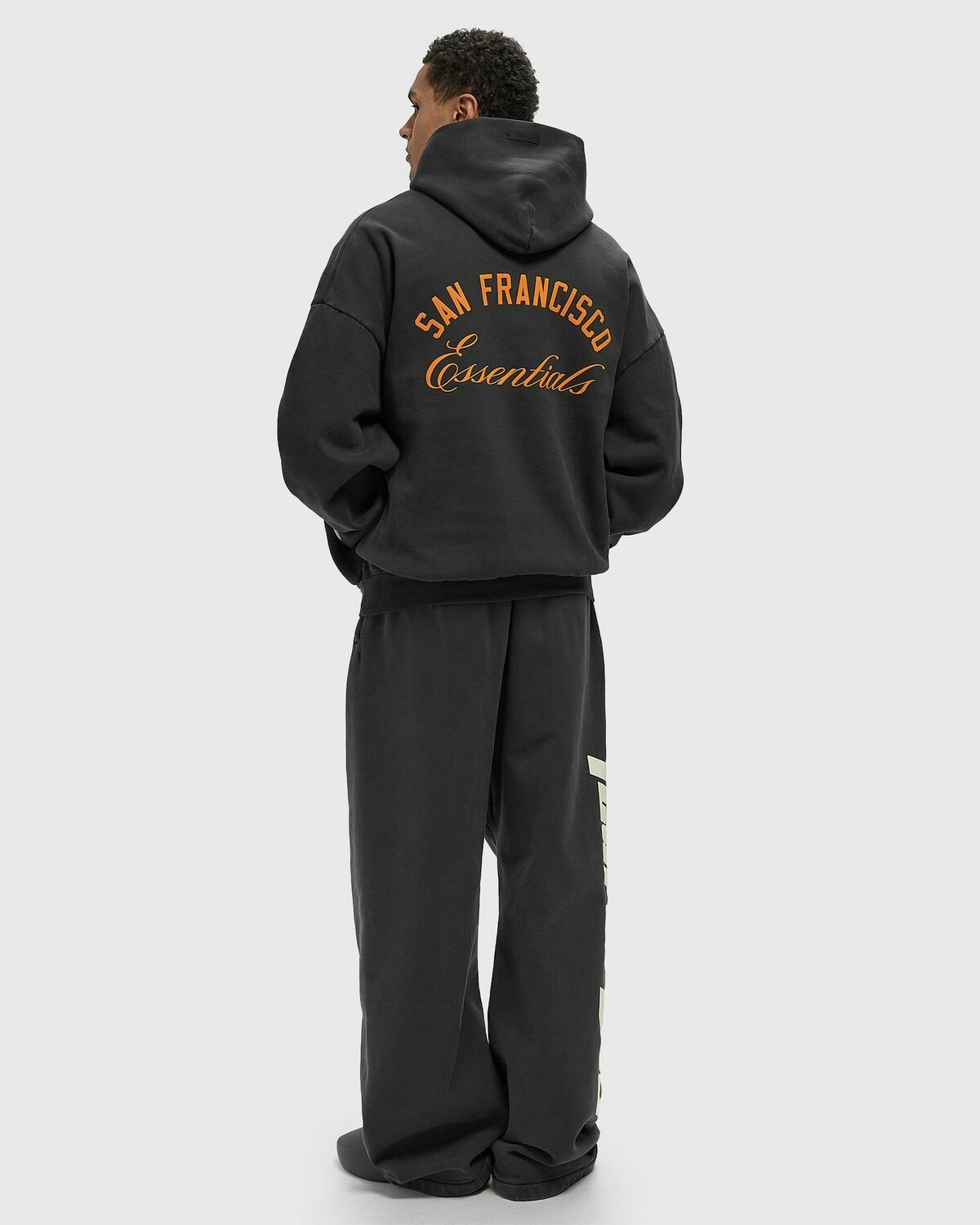 Fear of God Essentials GIANTS SPORT HOODIE Black Mens Hoody Fear Of God ...