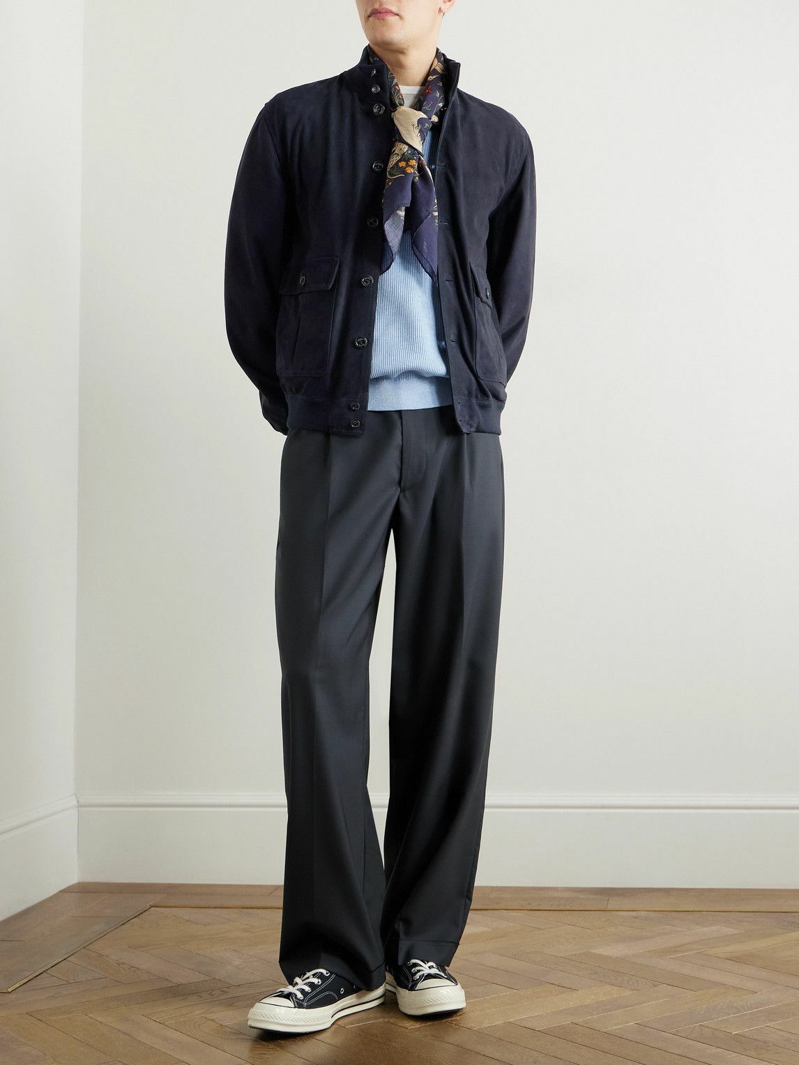 Valstar - Valstarino Suede Jacket - Blue Valstarino