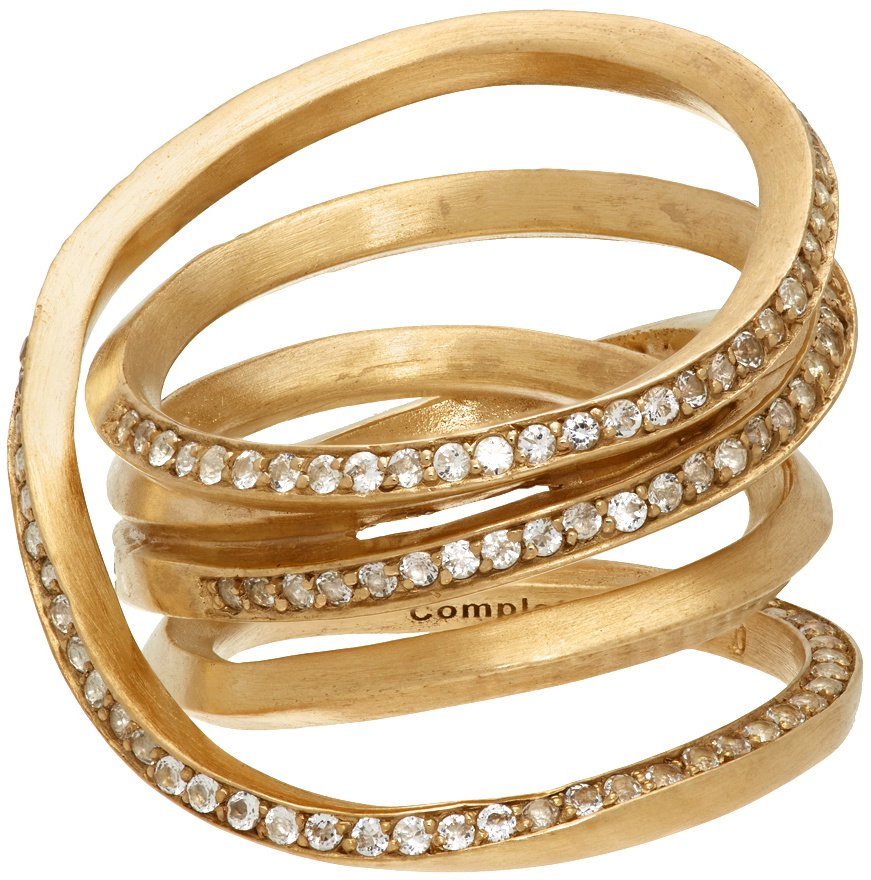 Completedworks Gold 'The Murmur Of False Idols' Ring Completedworks