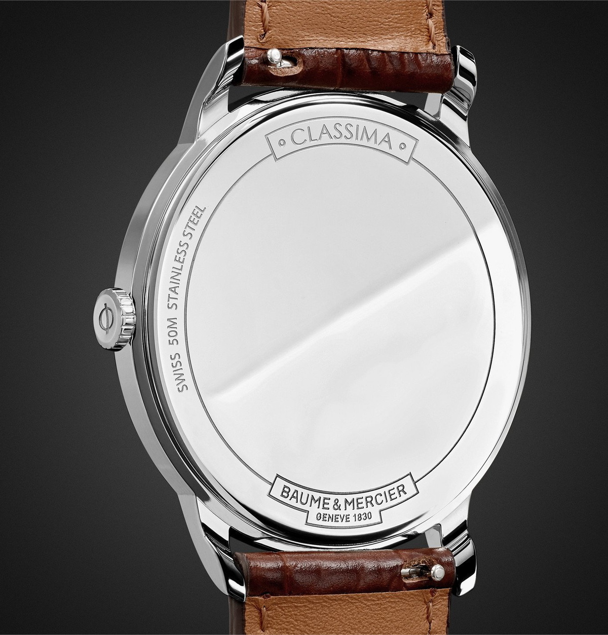 Baume & Mercier - Classima Quartz 42mm Stainless Steel and Croc-Effect ...