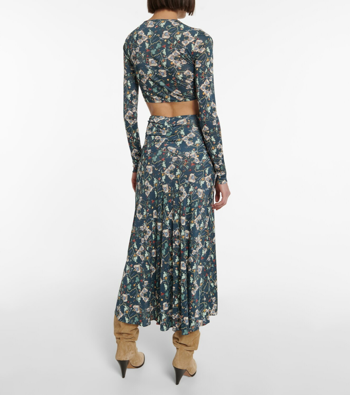 Isabel Marant - Jinea floral jersey crop top Isabel Marant