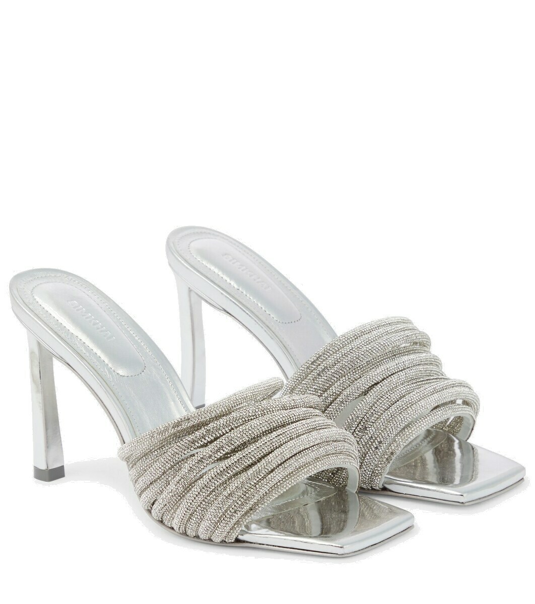 Simkhai Lena crystal-embellished mules Simkhai
