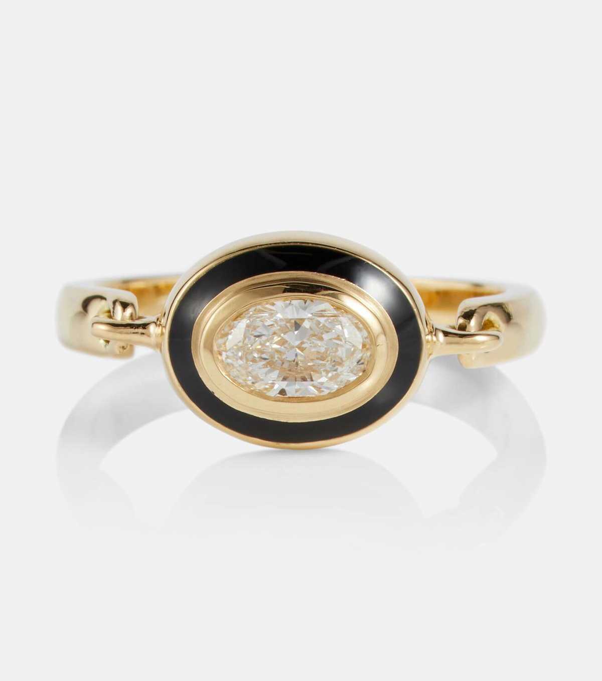 Melissa Kaye Lenox Reign 18kt gold ring with diamonds Melissa Kaye