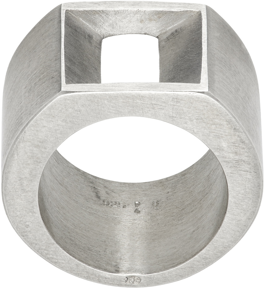 Parts of Four Silver Crescent Plane Gateway Ring Parts of Four