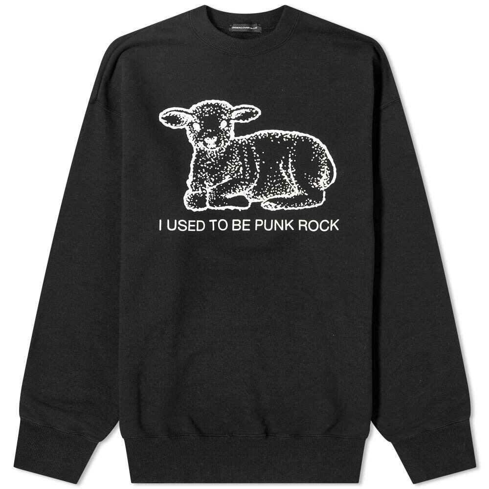 Undercover Women's Punk Lamb Crew Sweat in Black Undercover