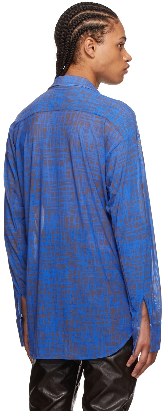 Maximilian Blue Polyester Shirt Maximilian Mogg