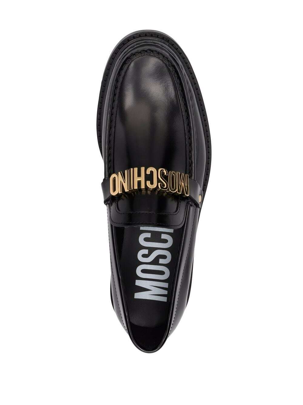 MOSCHINO - Leather Moccasin Moschino