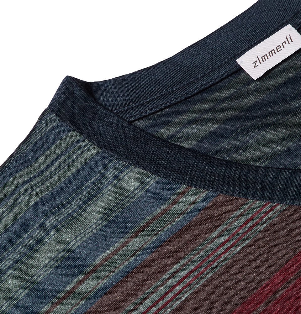Zimmerli - Cotton-Jersey Pyjama Set - Men - Blue Zimmerli