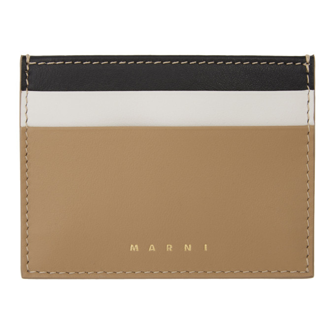 Marni Black Tricolor Card Holder Marni