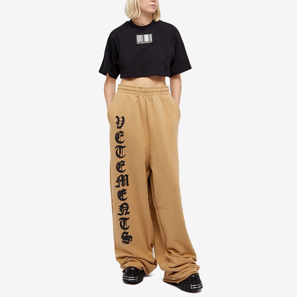 Vetements Women's Anarchy Logo Sweat Pant in Caramel/Black Vetements