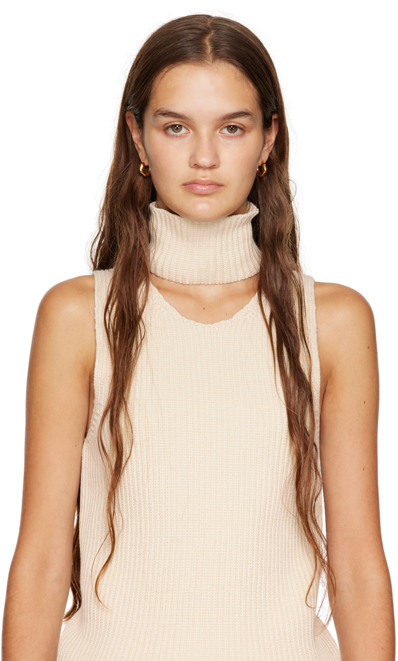 Jil Sander Gold Hoop Earrings Jil Sander