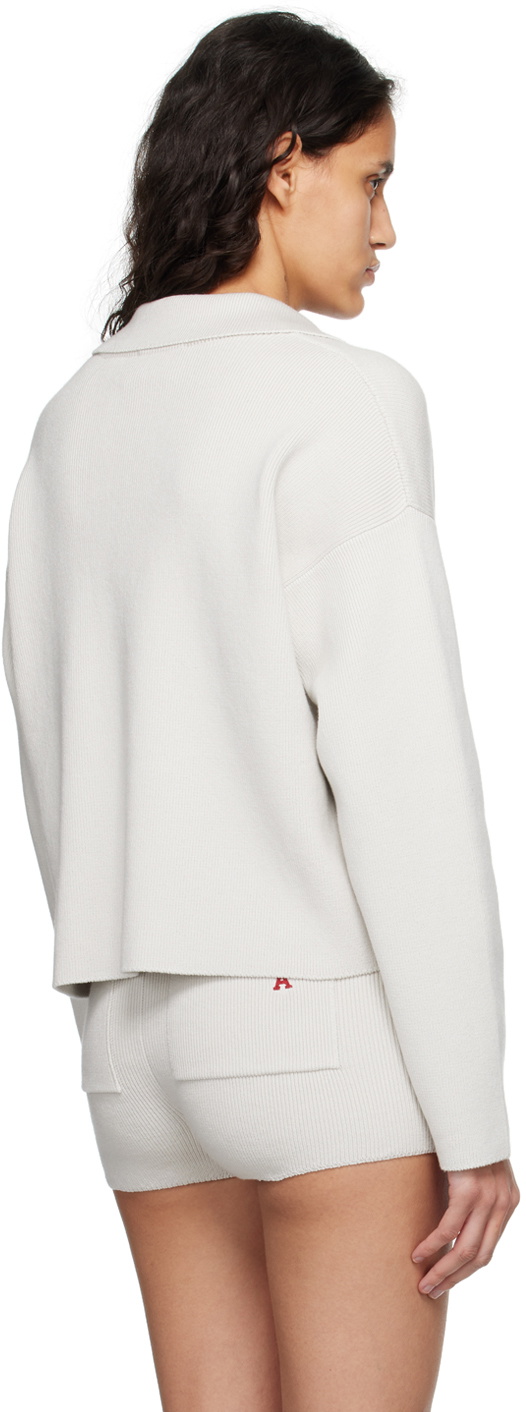 AMI Paris Gray Ami de Cœur Sweater AMI