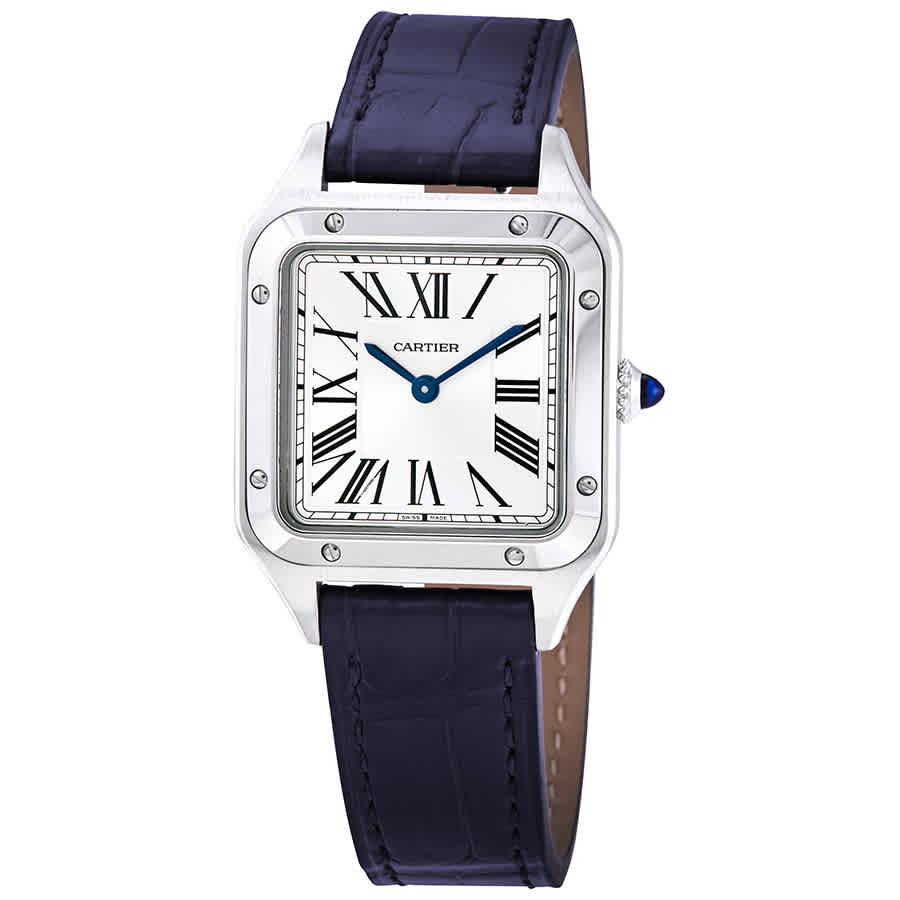 Cartier Santos-Dumont Small Model Quartz Silver Dial Ladies Watch ...