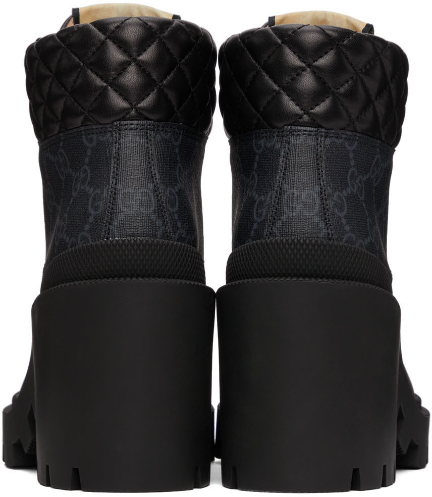 Gucci Black GG Ankle Boots Gucci