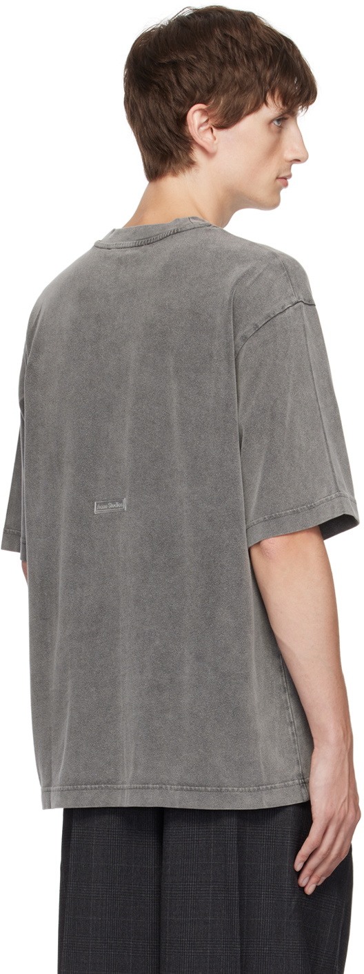 Acne Studios Gray Faded T-Shirt Acne Studios