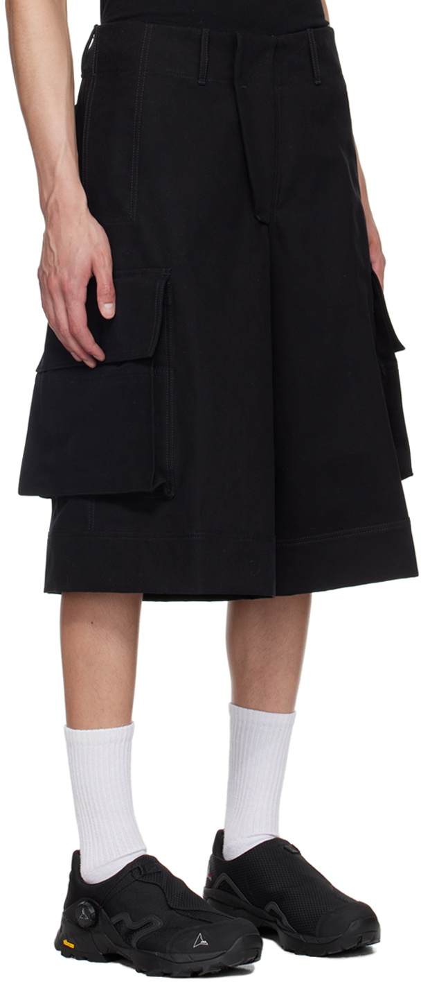 BRYAN JIMENÈZ SSENSE Exclusive Black Pocket Shorts BRYAN JIMENÈZ