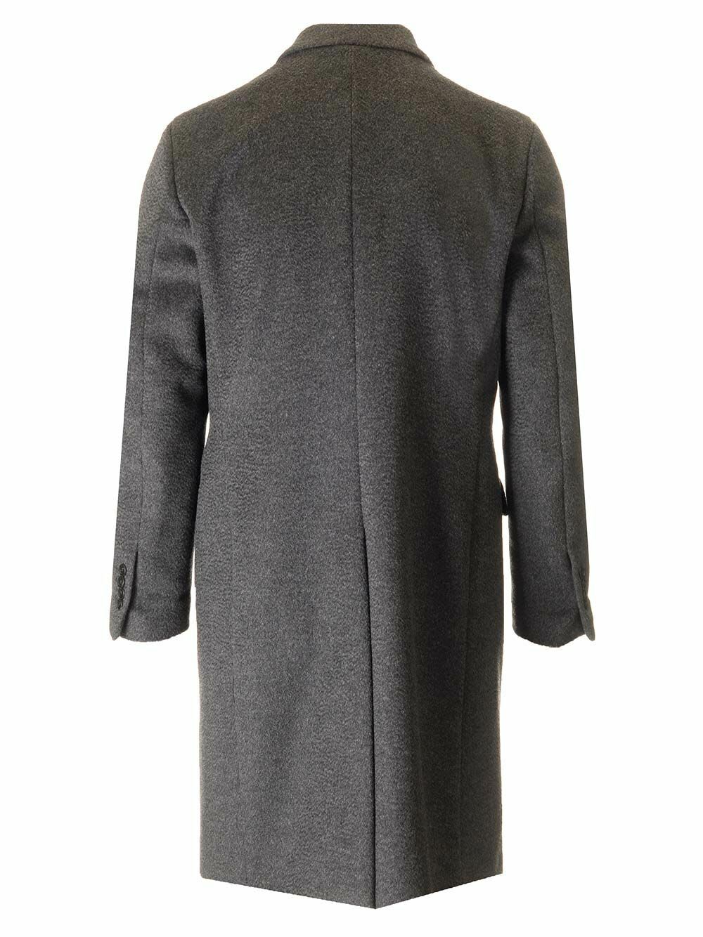 Lardini Double Breasted Coat In Wool And Alpaca Lardini
