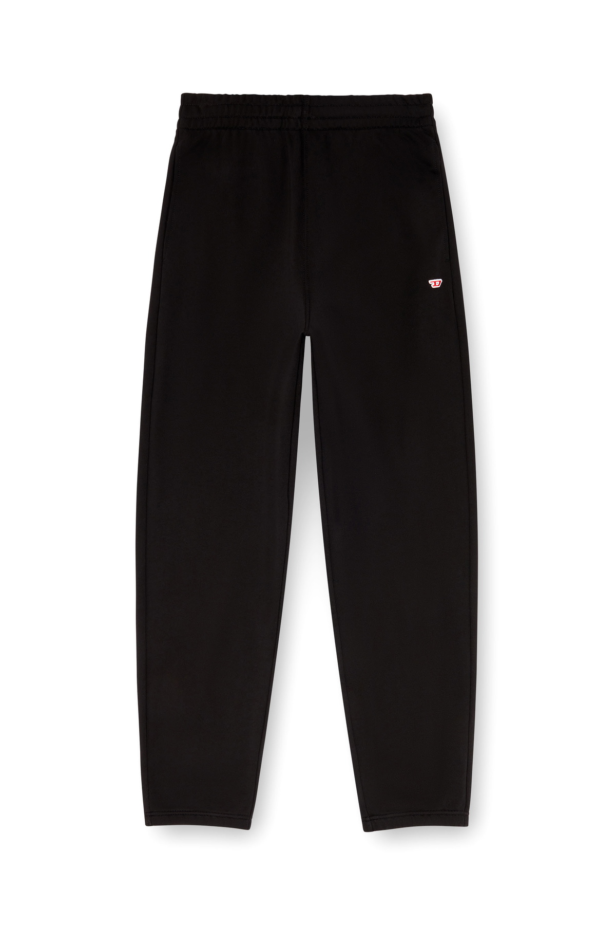 Diesel Track pants with embroidered D patch - Pants Mens in Black Diesel