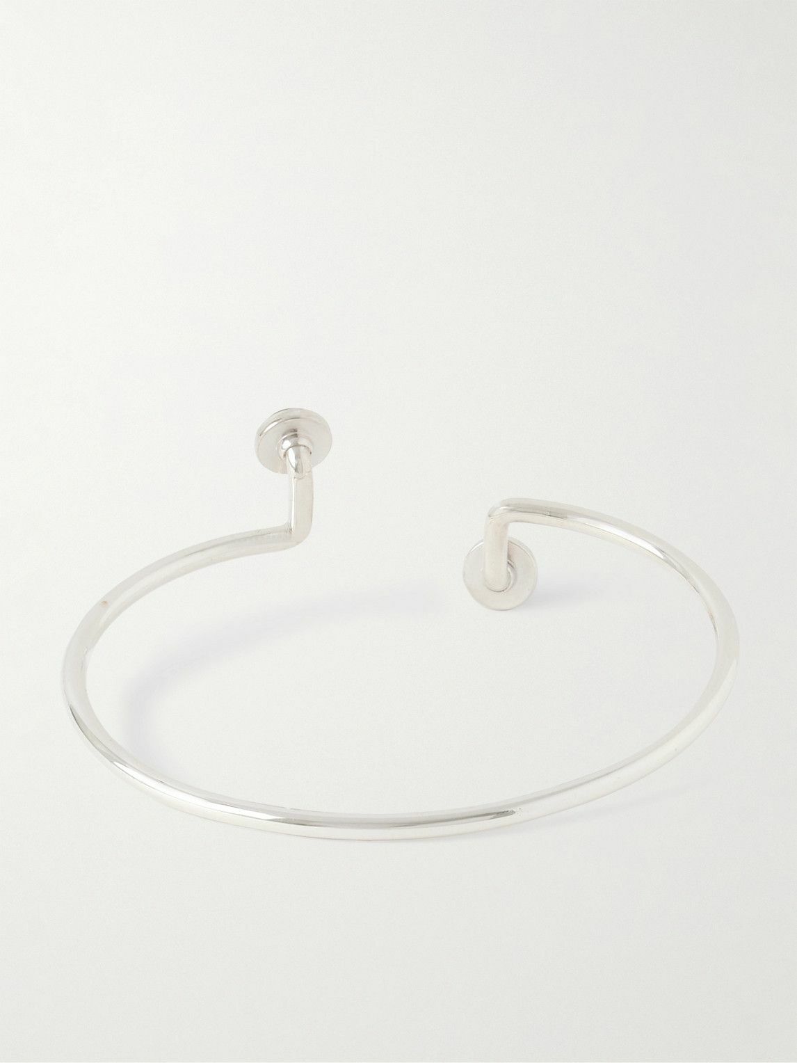 Mikia - Silver Obsidian Cuff - Silver Mikia