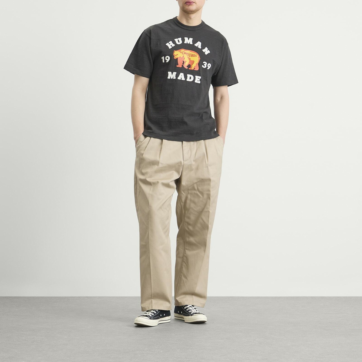 Human Made Men's 1939 Polar Bear T-Shirt in Black Human Made