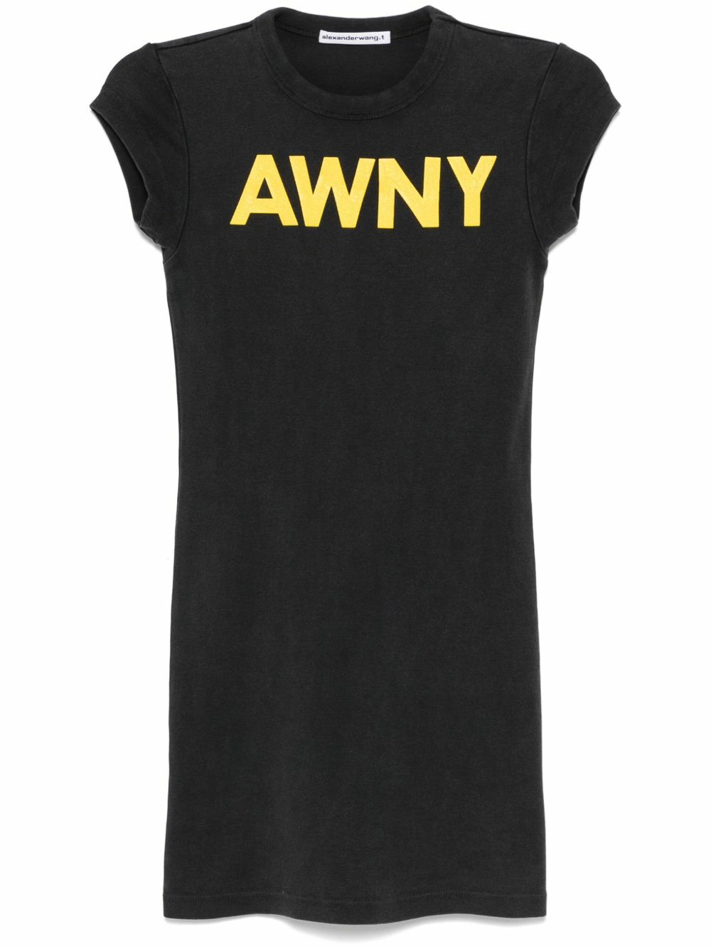 Alexander Wang Logo-Print Mini Dress Alexander Wang