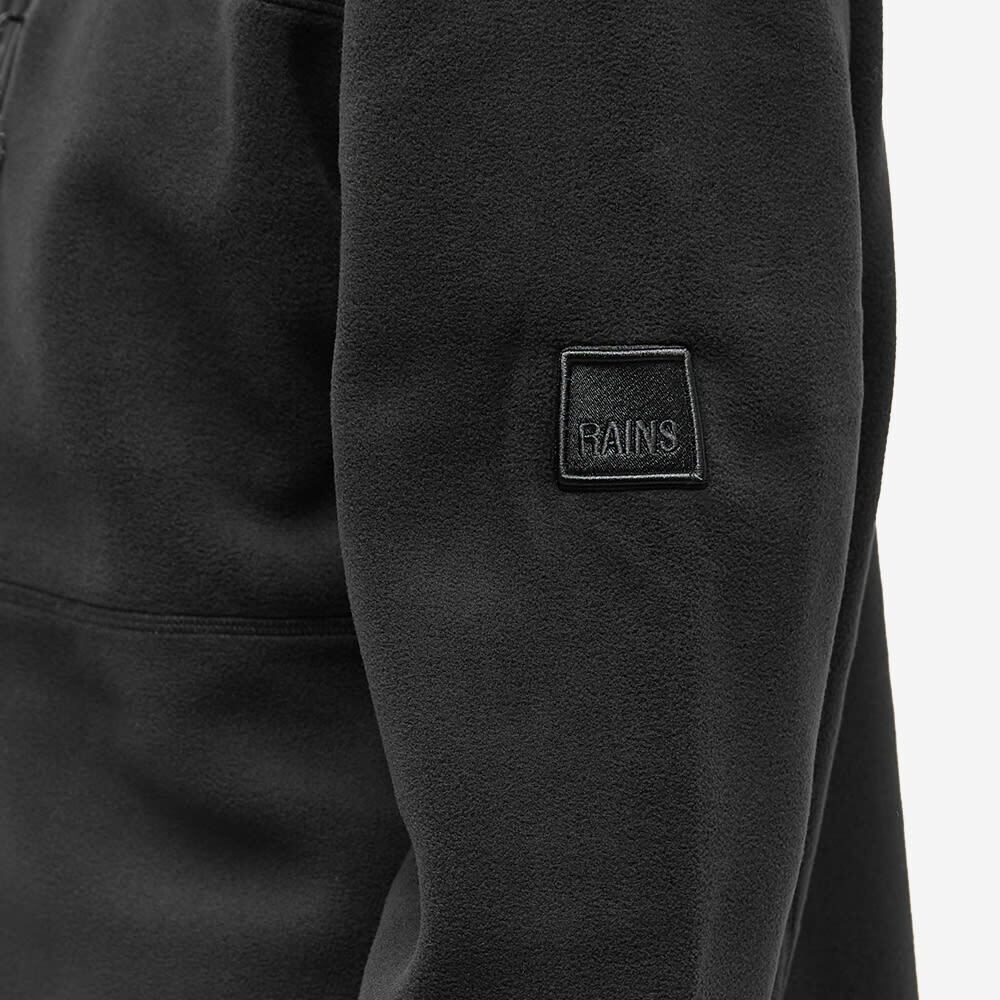 Rains Men's Fleece Jacket in Black Rains
