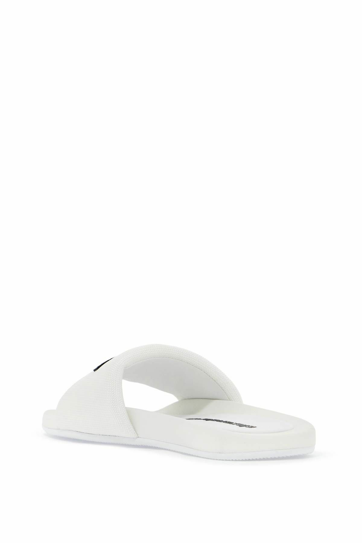 ALEXANDER WANG slides with branded strap White Alexander Wang