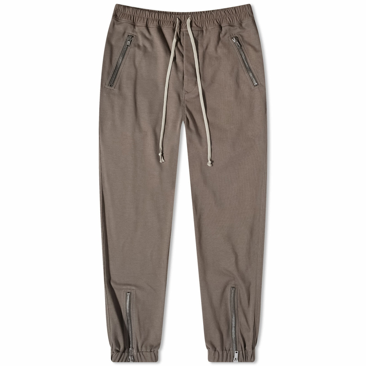 Rick Owens Men's Tecutal Zipped Track Pant in Dust Rick Owens
